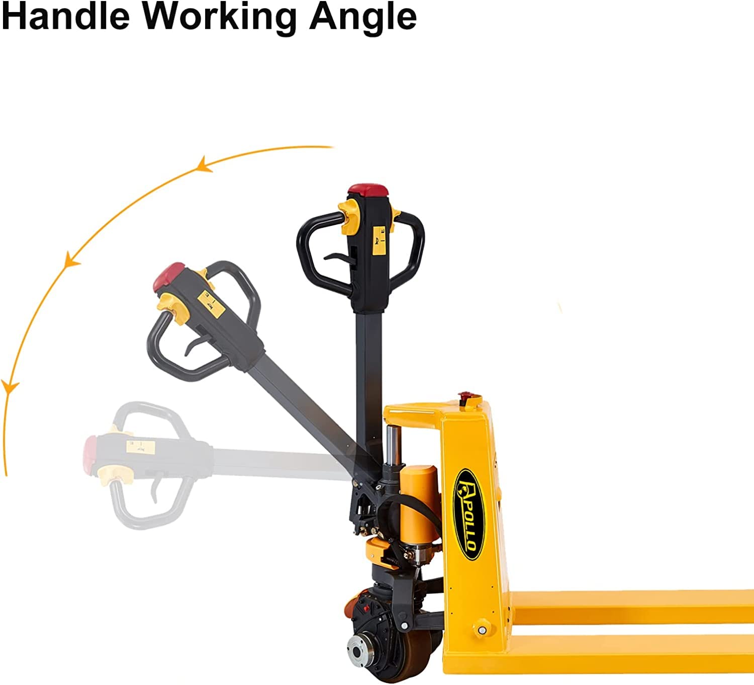 APOLLOLIFT Electric Pallet Jack Powered Lithium Battery Pallet Truck 3300Lbs Capacity 48" x27" Forks Multi-Function Handle 2PC