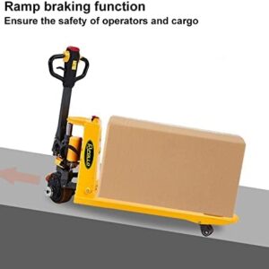 APOLLOLIFT Electric Pallet Jack Powered Lithium Battery Pallet Truck 3300Lbs Capacity 48" x27" Forks Multi-Function Handle 2PC