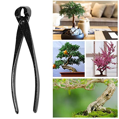 Saterkali Spherical Cutting Head Pruning Shears, Concave Cutter Carbon Steel Bonsai Potted Plants Edge Cutter Bonsai Tools Garden Tools for Bonsai, Gardening, Trimming, Plants Black