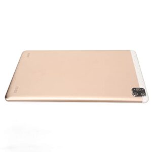 Qinlorgo Tablet, 10-inch IPS Screen Gold 10-inch Tablet Call for Assistance Wherever You are (US Plug)