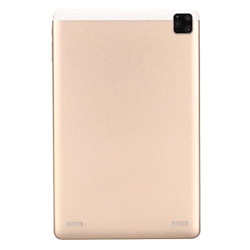 Qinlorgo Tablet, 10-inch IPS Screen Gold 10-inch Tablet Call for Assistance Wherever You are (US Plug)