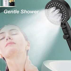 Shower Head 5 Spray Mode Handheld Shower Head with On Off Switch and 59in Hose, Anti-clogging nozzle,Showerheads & Handheld showers, High Pressure Shower Heads With Handheld Adjustable Filter