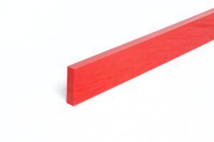 polyurethane snow plow blade cutting edge for utv/atv - 60" x 4" x .75" (red)