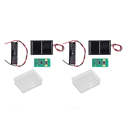 Solar Light Control Panel, Solar Lamp Control Board High Drive Efficiency Constant Current Driving Sturdy 2 Set PCB 1.2V for Patio