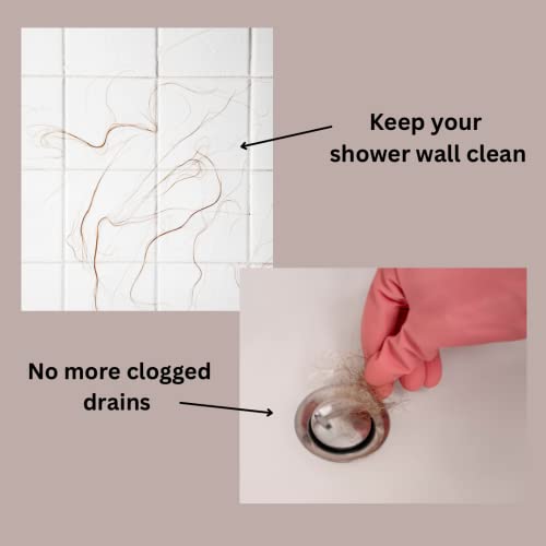 Drain Saver, Shower Hair Catcher Wall, Hair Trap for Shower Drain, Bathroom Wall Mounted Hair Collector for Bathtub Drain Catcher, tiktok Made me Buy it, Hair wash Day