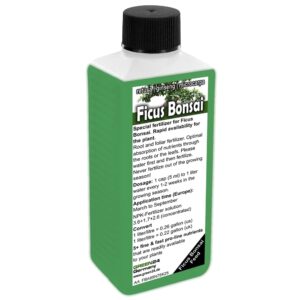 ficus bonsai liquid fertilizer npk for ficus ginseng, retusa, microcarpa, bonsai fertilizer (made in germany)