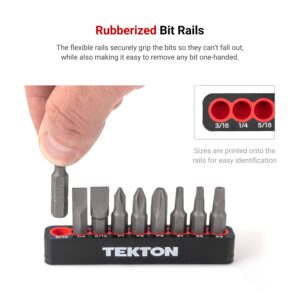 TEKTON 1/4 Inch Bit Driver and Bit Set with Case, 37-Piece | DBH93101