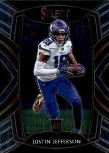 2020 panini select #261 justin jefferson club level rc rookie minnesota vikings football trading card