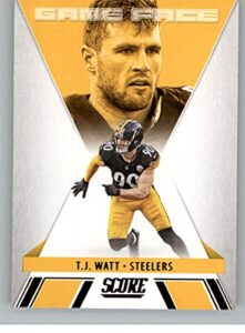 t.j. watt 2021 score game face #5 nm+-mt+ nfl football steelers