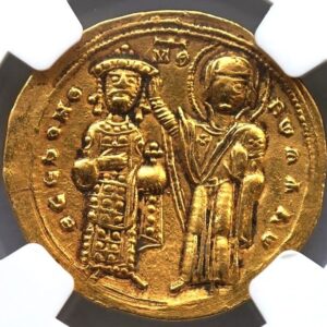 TR 1028-1034 AD Byzantine Empire under Emperor Romanus III, Authenticated Medieval Gold Coin of the Middle Ages Histamenon Nomisma Choice Extremely Fine NGC