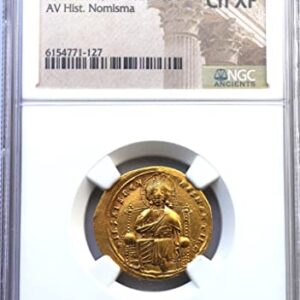 TR 1028-1034 AD Byzantine Empire under Emperor Romanus III, Authenticated Medieval Gold Coin of the Middle Ages Histamenon Nomisma Choice Extremely Fine NGC