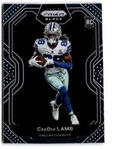 2020 panini chronicles prizm black #pb-11 ceedee lamb rc dallas cowboys