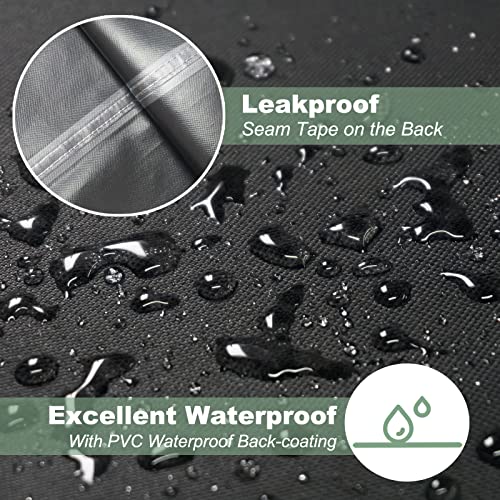 Round, Waterproof spa covers for Hot Tub, 600D Heavy Duty Replacement, Outdoor Patio hot tub cover Protector Cover, with Straps -Fit 80" D x 14" H