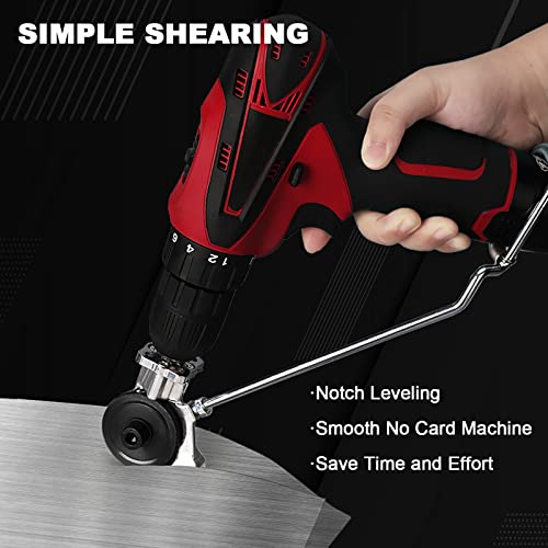 2023 New Drill Scissors, Metal Cutting Machine, Sheet Metal Cutting Machine, DIY Metal Drill Scissors Accessories for Cutting Iron, Iron, Steel, Copper and Aluminum, Etc. (less than 1MM)