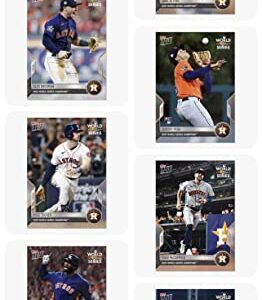 2022 Topps Now Houston Astros ‘22 World Series Champions- 15 Total Cards Team Set - The 15 Player selection produced from Topps includes Justin Verlander, Framber Valdez, Ryan Pressly , Luis Garcia, Cristian Javier, Martin Maldonado, Yuli Gurriel, Jose Al