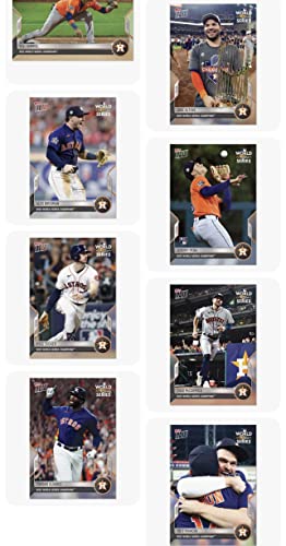 2022 Topps Now Houston Astros ‘22 World Series Champions- 15 Total Cards Team Set - The 15 Player selection produced from Topps includes Justin Verlander, Framber Valdez, Ryan Pressly , Luis Garcia, Cristian Javier, Martin Maldonado, Yuli Gurriel, Jose Al