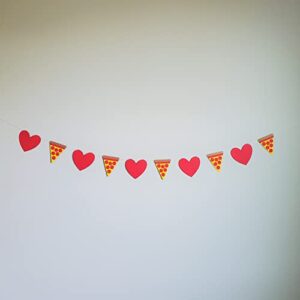 Pizza Heart Garland, Pizza Party, Pizza Valentine, Love You To Pizzas