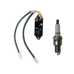 power products ignition control module ignitor & spark plug for harbor freight predator 3500 watt super quiet inverter generator 56720 63584 59137