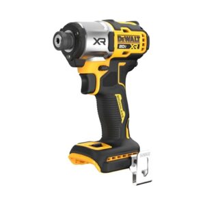 dewalt 20v max xr impact driver, brushless, 1/4", 3-speed, bare tool only (dcf845b), yellow, black