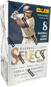 2022 panini select baseball cereal box (1 pack/8 cards)