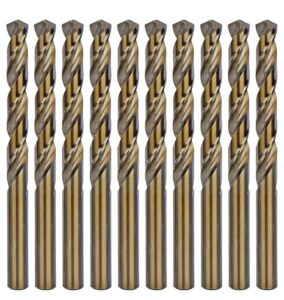 hss cobalt drill bit 7/64 in. hss co m35 jobber length twist drill steel metal-10pcs