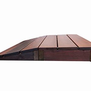 Outdoor Intermediate Wheelchair Ramp and an Outdoor Intermediate Step (Made in the USA) (Ironwood)