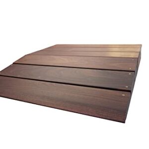 Outdoor Intermediate Wheelchair Ramp and an Outdoor Intermediate Step (Made in the USA) (Ironwood)