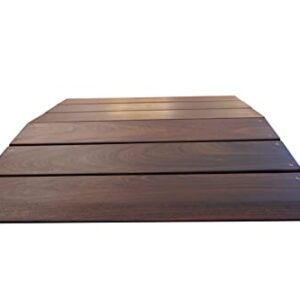 Outdoor Intermediate Wheelchair Ramp and an Outdoor Intermediate Step (Made in the USA) (Ironwood)