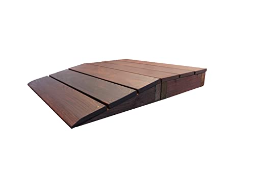 Outdoor Intermediate Wheelchair Ramp and an Outdoor Intermediate Step (Made in the USA) (Ironwood)