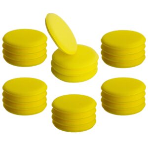 woshilaods 24 pcs car foam wax applicator pads, 4" car wax foam applicator pads, round car microfiber detailing polishing sponges applicator pads foam sponges for car cleaning wax applicator sponge