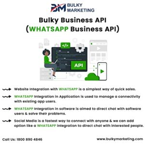 Bulky WHATSAPP API, WHATSAPP Business API, Integration with API, WHATSAPP API | Email Delivery |1 Month