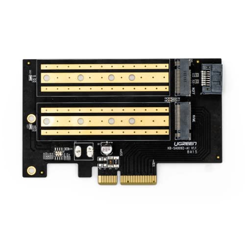 zimaboard PCIe to M.2 NVME SSD Adapter Card 32Gbps M Key/B Key PCIe4.0 X1 X4 Adapter Server Desktop PC Support SATA NGFF