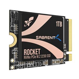 sabrent rocket 2230 nvme 4.0 1tb high performance pcie 4.0 m.2 2230 ssd [sb-2130-1tb]