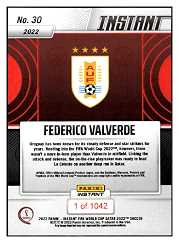 FEDERICO VALVERDE 2022 Panini Instant FIFA Qatar World Cup /1042 Uruguay #30 MT-MT+ Class of the Cup Soccer