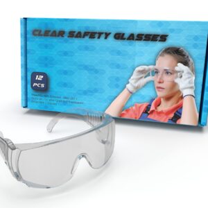 3 Pack | OTG Safety Glasses | Over Eyeglasses | Anti-Fog & Scratch Resistant | Impact & Scratch Resistant