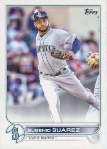 baseball trading card mlb 2022 topps update #us137 eugenio suarez nm near mint mariners