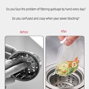 200 PCS Kitchen Sink Strainer Mesh Bags,Disposable Sink Drain Net Food Catcher,Anti-Clogging Trash Disposal Sink Strainers for Kitchen,Bathroom Sink Strainer Filter,Kitchen Sink Accessories Easy Use