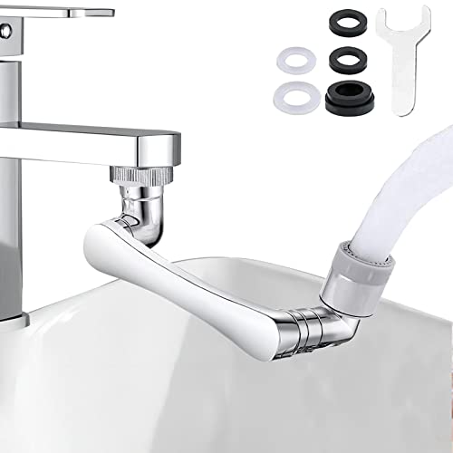 1080 Swivel faucet extension. Sink faucet spray accessory. Faucet extension for bathroom sink. Kitchen faucet spray. Dual gear mode can be adjusted freely