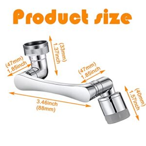 1080 Swivel faucet extension. Sink faucet spray accessory. Faucet extension for bathroom sink. Kitchen faucet spray. Dual gear mode can be adjusted freely