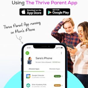 Teracube Thrive Smartphone for Kids (Age 8 to 17) - with Parental Controls, Safe Search, and Healthy Time Limits (Monthly Plan Required)