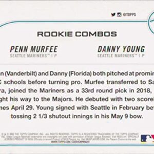 Baseball Trading Card MLB 2022 Topps Update #US220 Danny Young/Penn Murfee NM Near Mint RC Rookie Mariners