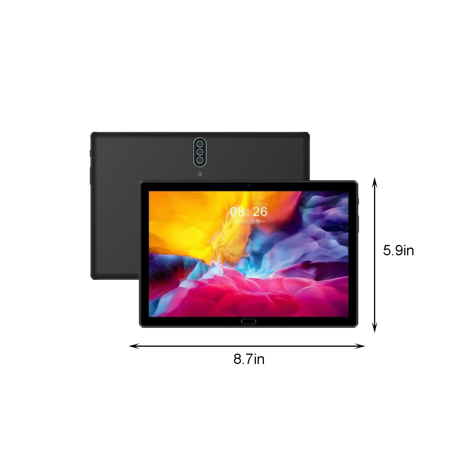 10.1 Inch Tablet 8-core IPS HD Screen, WiFi Bluetooth Android Voice Call Game Tablet Support SIM Communication Function