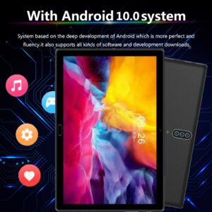 10.1 Inch Tablet 8-core IPS HD Screen, WiFi Bluetooth Android Voice Call Game Tablet Support SIM Communication Function