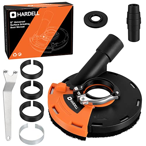 HARDELL Angle Grinder Dust Shroud 4.5/5 Inch, Angle Grinder Attachments, for Universal Angle Grinders(125MM)