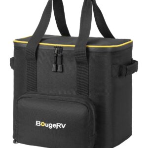 BougeRV Portable Carrying Bag Compatible with Fort 1000 Power Station/NCM 1100Wh Solar Generator, Power Station Storage Case with PVC Bottom Thickened Straps for Charging Cable Accessories