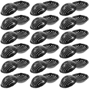 hanabass 50pcs plastic flowerpot hole mesh pad bonsai pot bottom grid mat planter drainage gasket soil loss breathable gasket drainage netting for bonsai