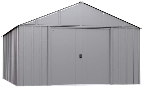 Arrow Classic Metal Shed, 12 x 17, Flute Grey