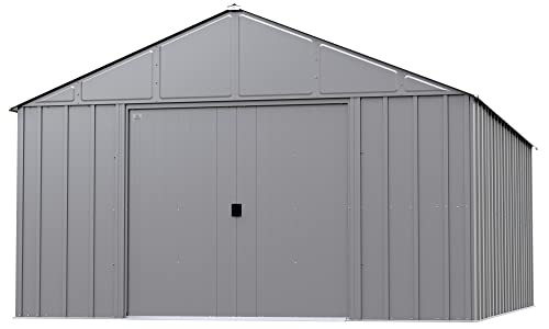 Arrow Classic Metal Shed, 12 x 17, Flute Grey