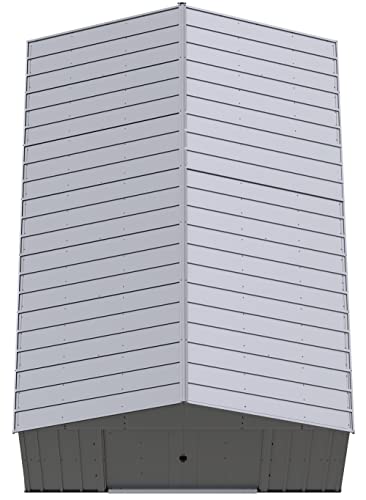 Arrow Classic Metal Shed, 12 x 17, Flute Grey