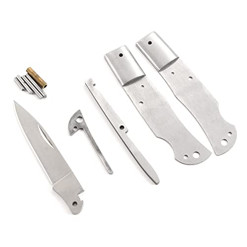 EZSMITH Knife Making Kit - Bobcat Lockback - DIY Folding Knife Series - (Parts Kit) - (No Handles) - (Gift Boxed) - (USA Design) - (by KnifeKits)